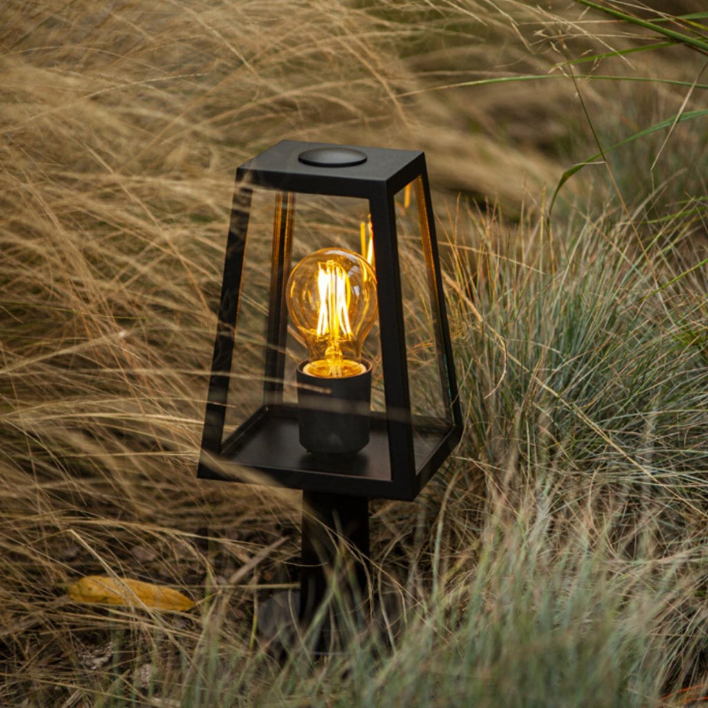 Lutec Fia Outdoor Lantern - Matt Black