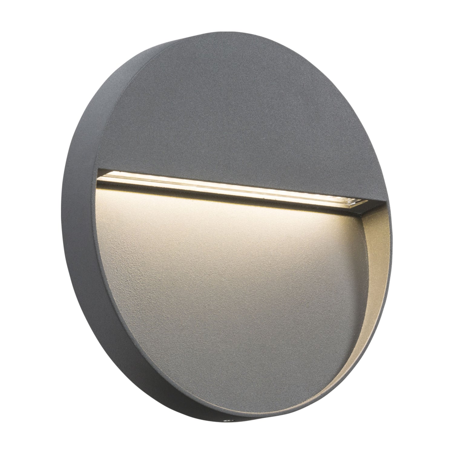 Knightsbridge LED 5W Round Outdoor Wall / Guide Light - Grey