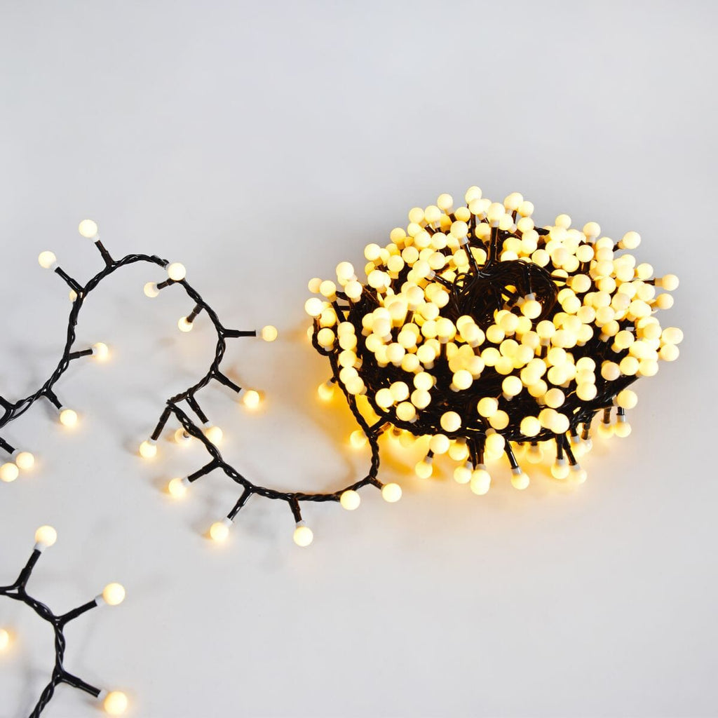 Lyyt Mini Warm White Berry Outdoor String Lights with Timer - 12 Metre
