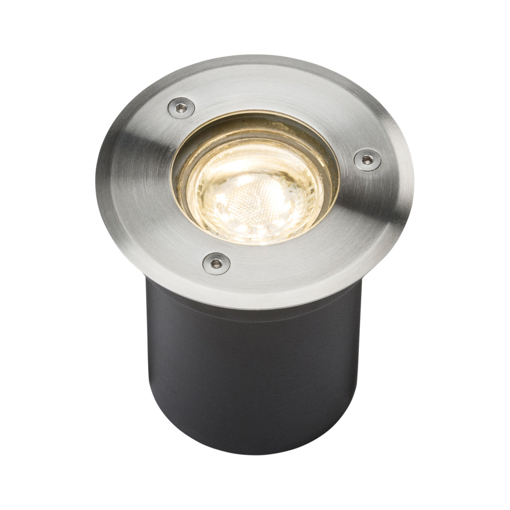 Knightsbridge Recessed Outdoor Ground Light 3000K - Stainless Steel