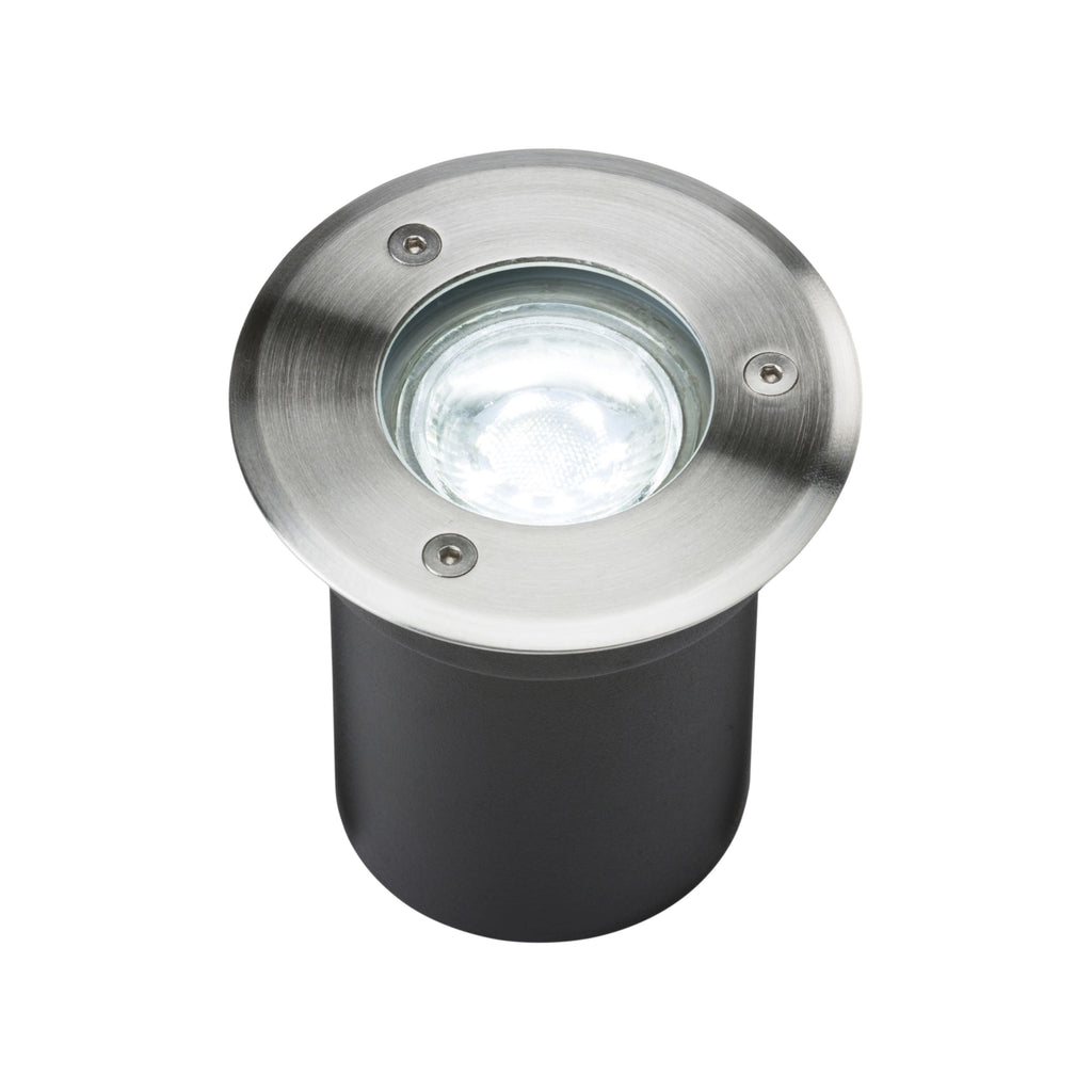 Knightsbridge Recessed Outdoor Ground Light - Stainless Steel